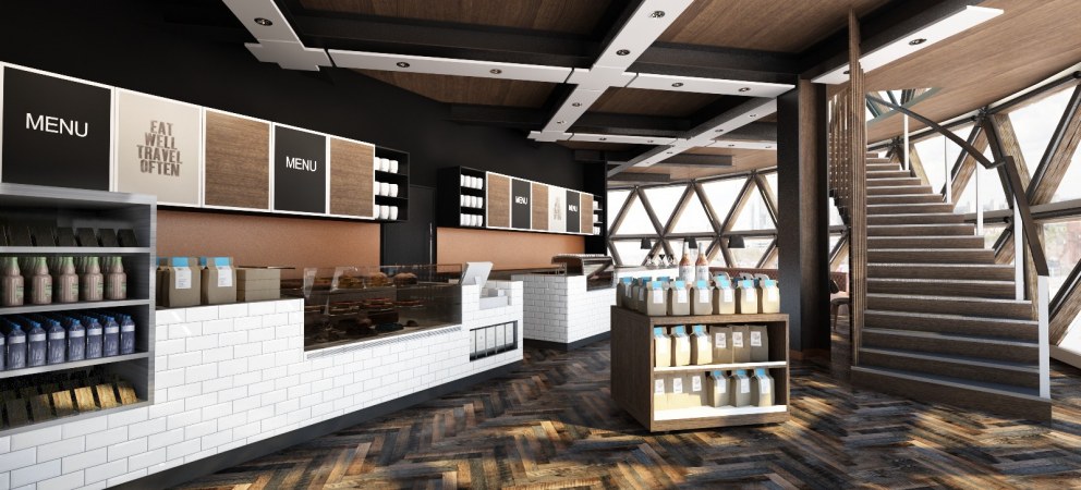 First floor entrance bar / Cafe Restaurant, Siberia - InteriorDesigners.net