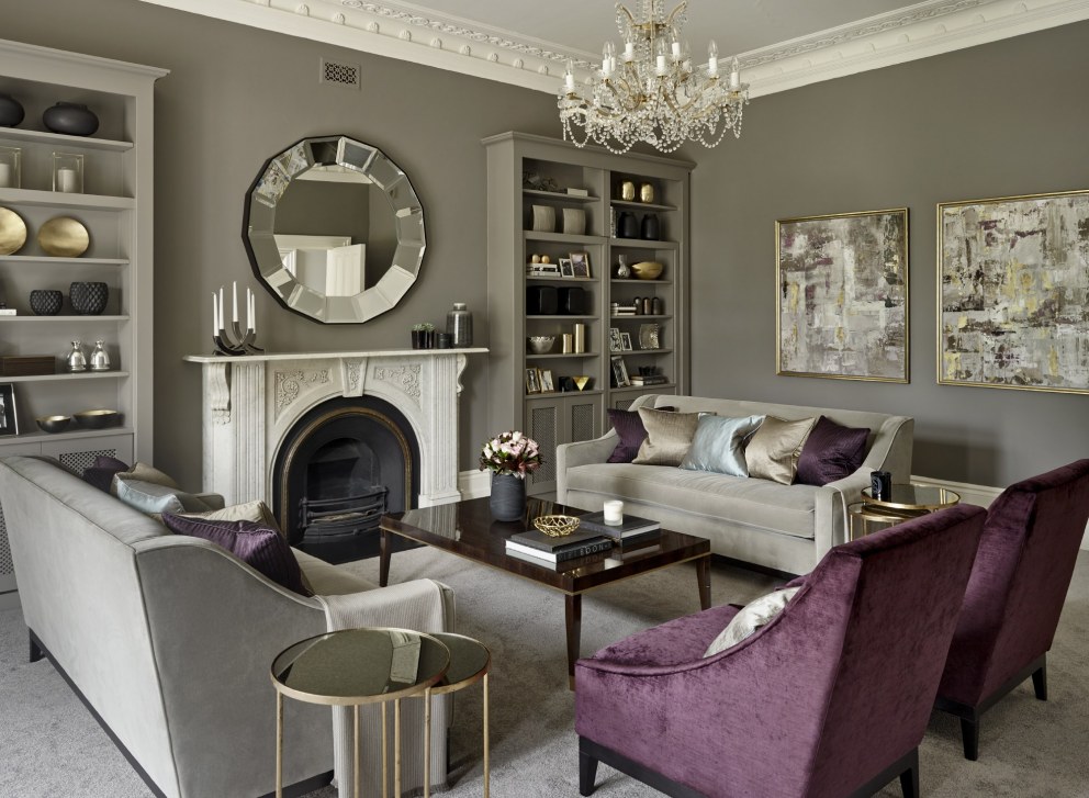 Formal reception / Glamorous formal reception room - InteriorDesigners.net