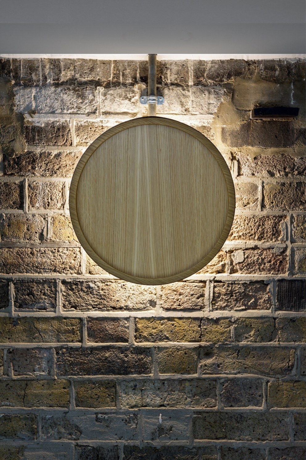 Bespoke timber and mild steel "eclipse" wall light / Residential ...