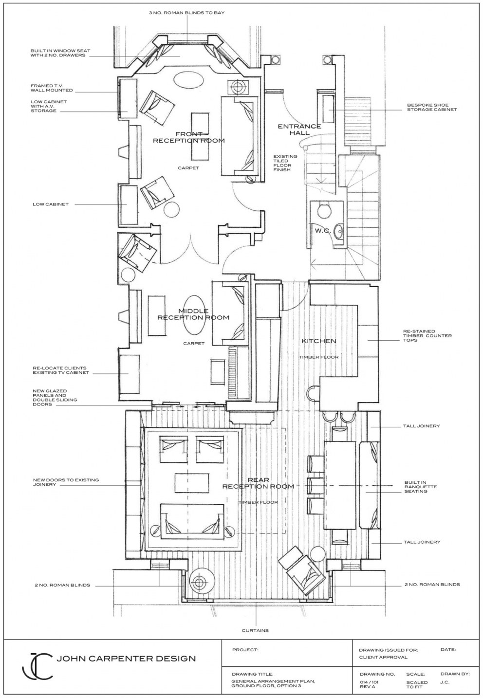 General arrangement plan / Family Townhouse, Wandsworth Common, London ...