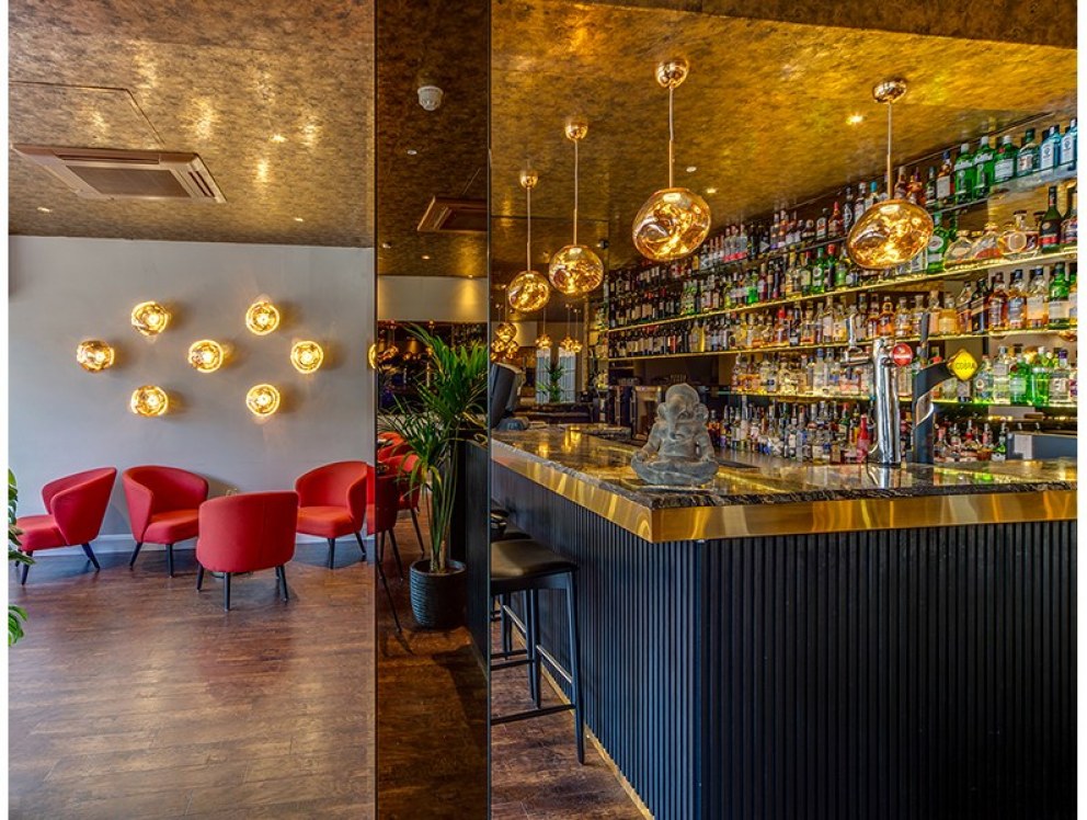 Bar area / Cinnamon Culture Indian restaurant - InteriorDesigners.net