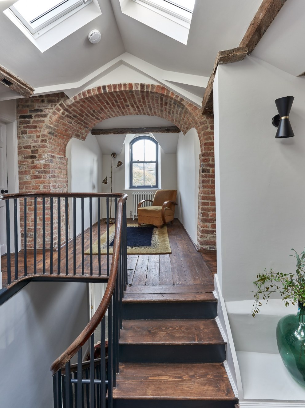 Staircase and landing in a Victorian cottage / Welsh Farmhouse ...